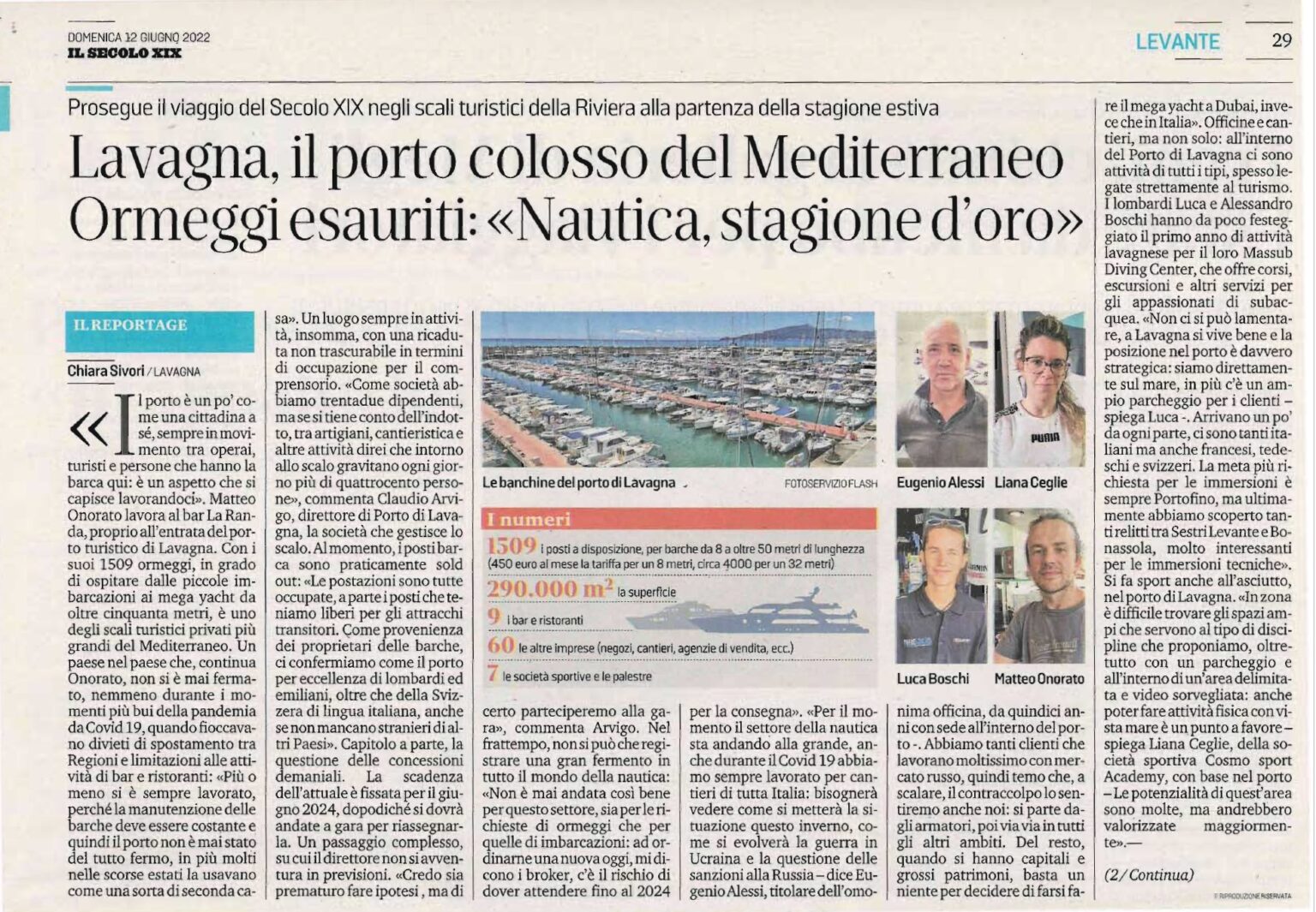 News – Porto di Lavagna – Marina turistica
